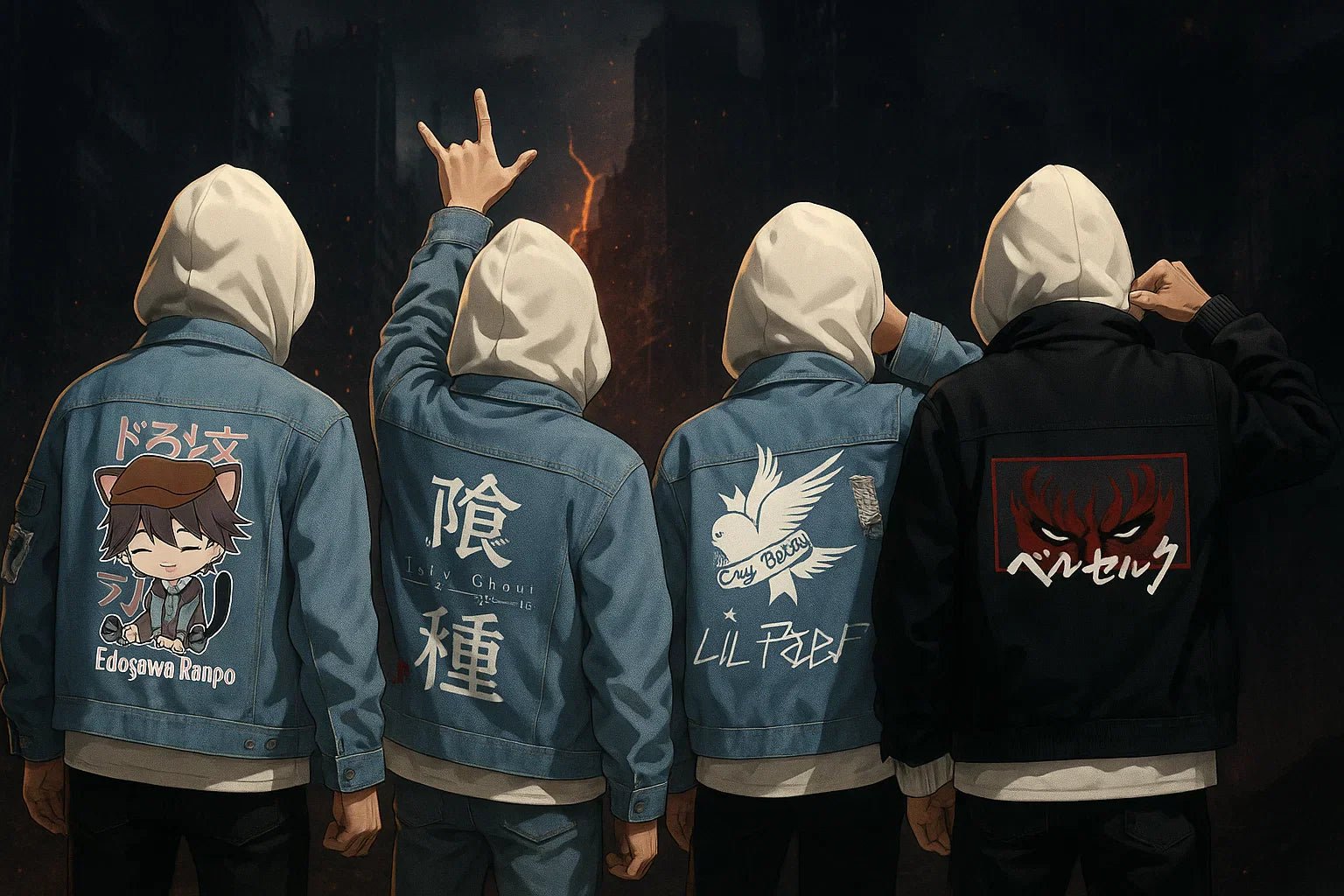 Top 4 Anime Denim Jackets for Streetwear Fans | Trendy Unisex Hoodies ...